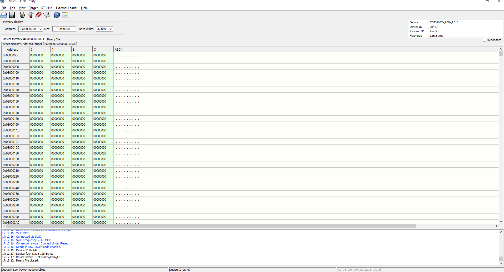if(readWord(APP1_START + (i*4)) == -1) should be if(readWord(APP1_START + (i*4)) == 0x00 ...