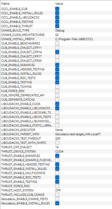 [FEA]: Hide CMake cache opens for third party libraries. · Issue #299 · NVIDIA/cccl · GitHub