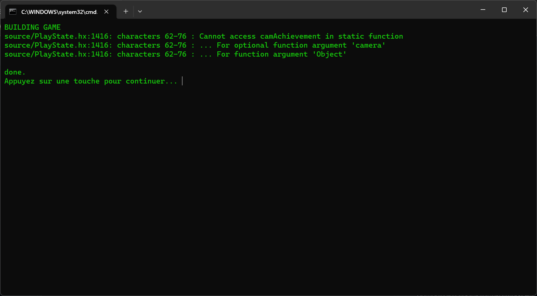 cannot access camAchievement in static function · Issue #12556 · ShadowMario/FNF-PsychEngine ...