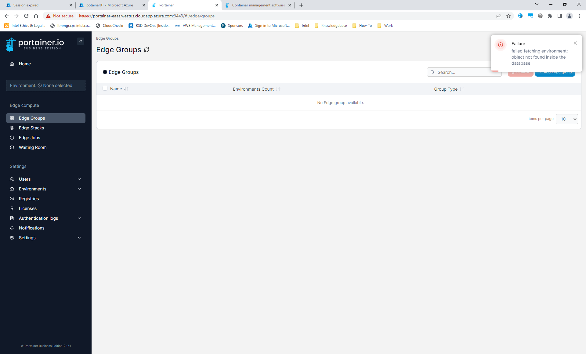 "object not found inside the database" after upgrading · Issue #8543 · portainer/portainer · GitHub