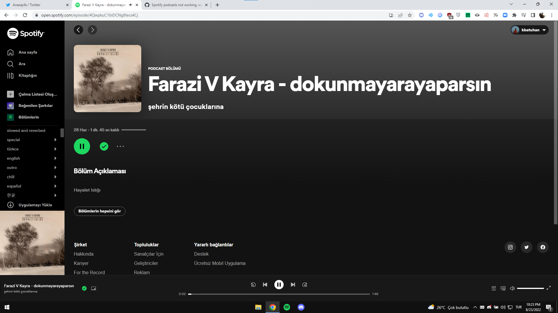 Spotify Podcasts Presence Bug · Issue #6707 · PreMiD/Activities · GitHub