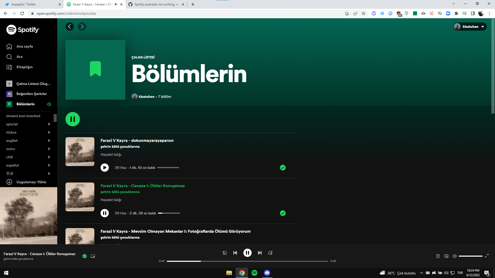 Spotify Podcasts Presence Bug · Issue #6707 · PreMiD/Activities · GitHub