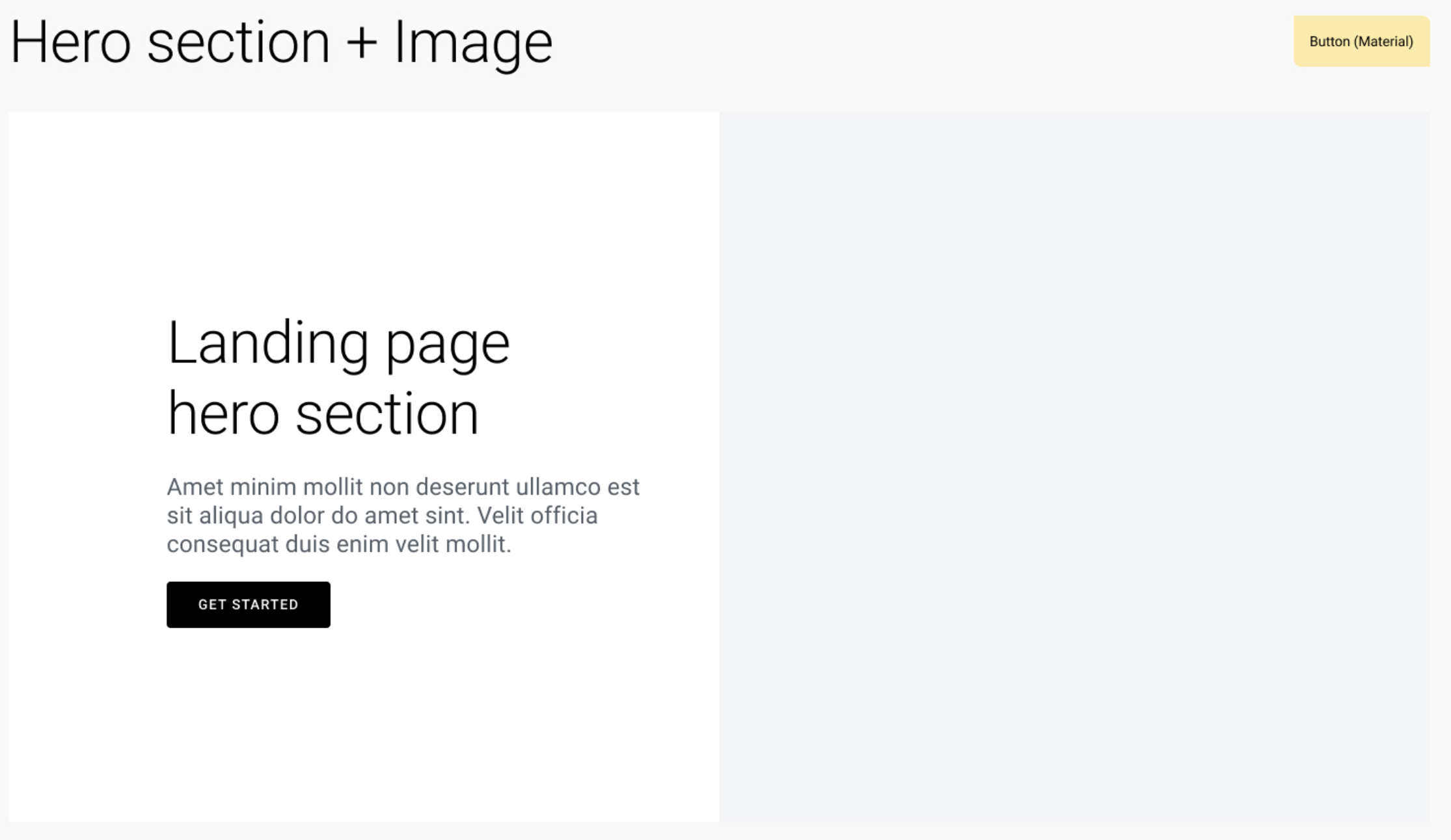 [Pattern] Hero Section + Image · Issue #37 · material-components ...