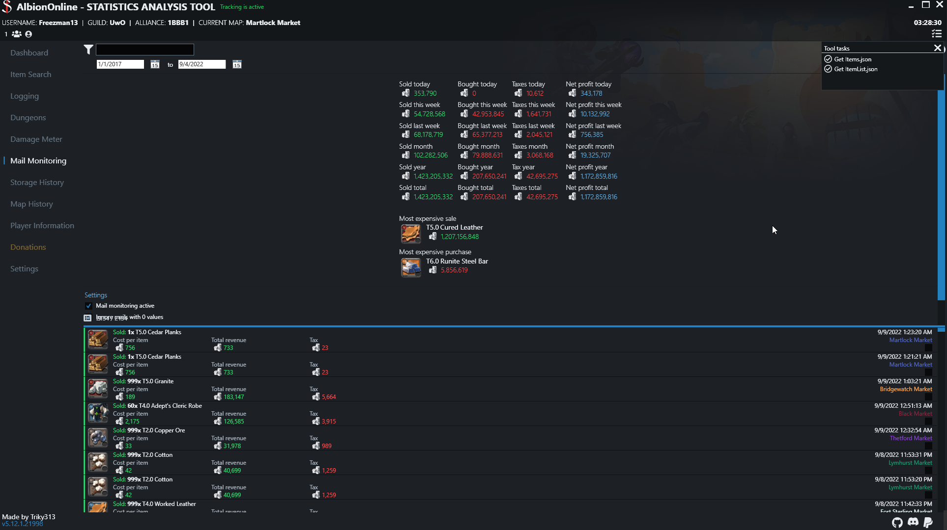 Mail monitoring search doesn't display "cedar planks" · Issue #172 · Triky313/AlbionOnline ...