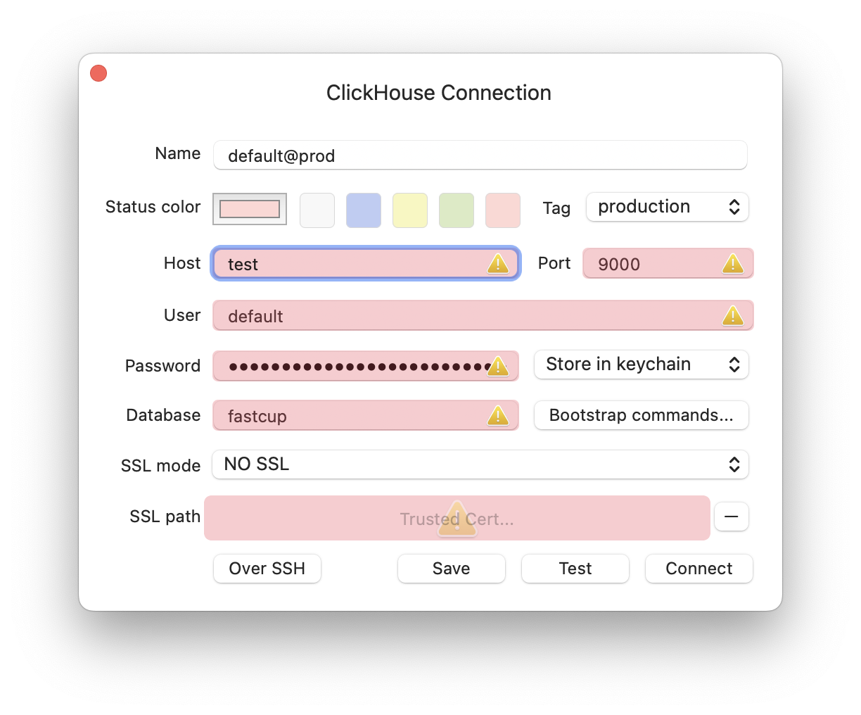 Authentication Failed When Connecting To Clickhouse · Issue 2666