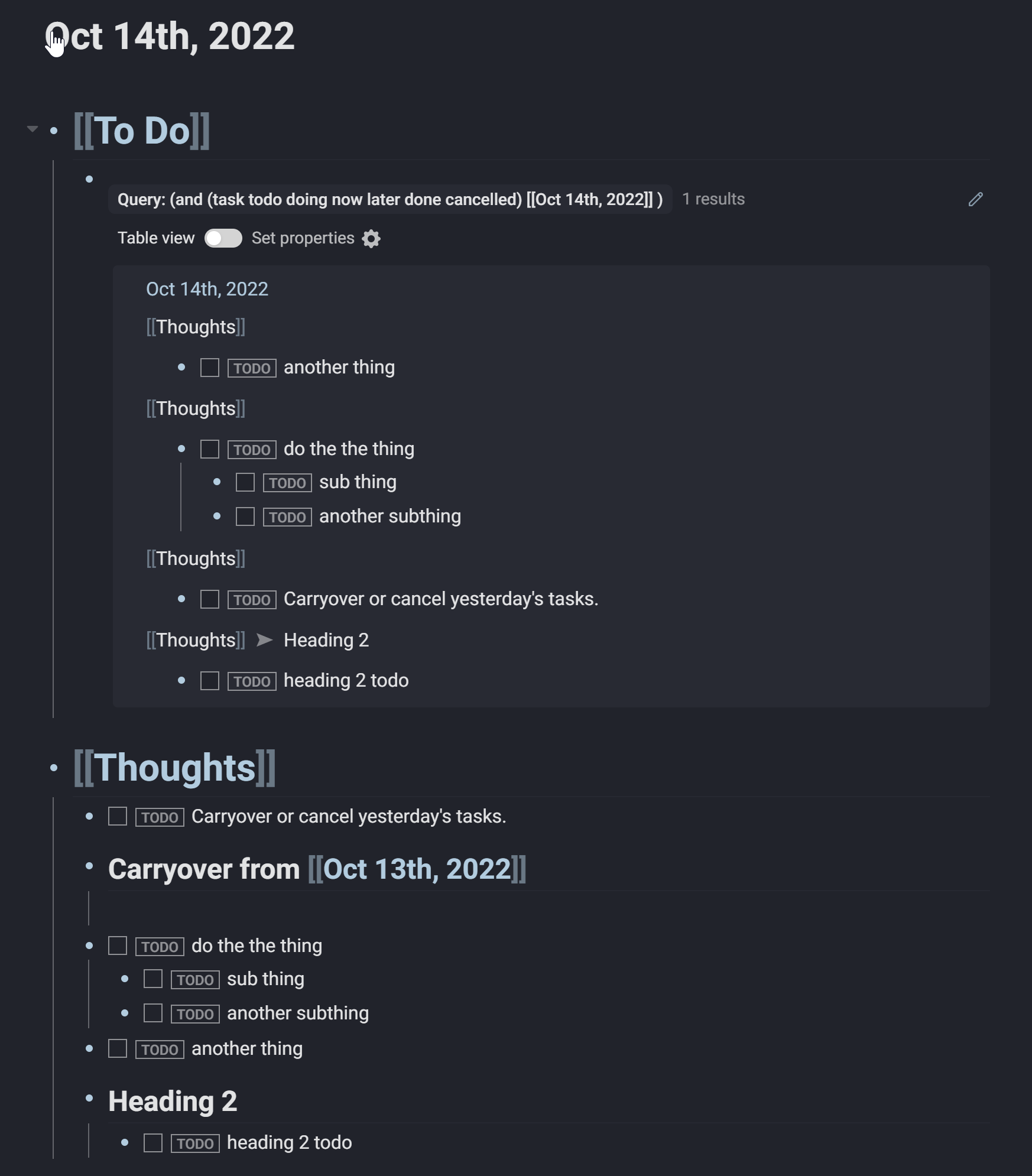 Query results hierarchy is not shared and is instead repeated for each child of a shared parent ...
