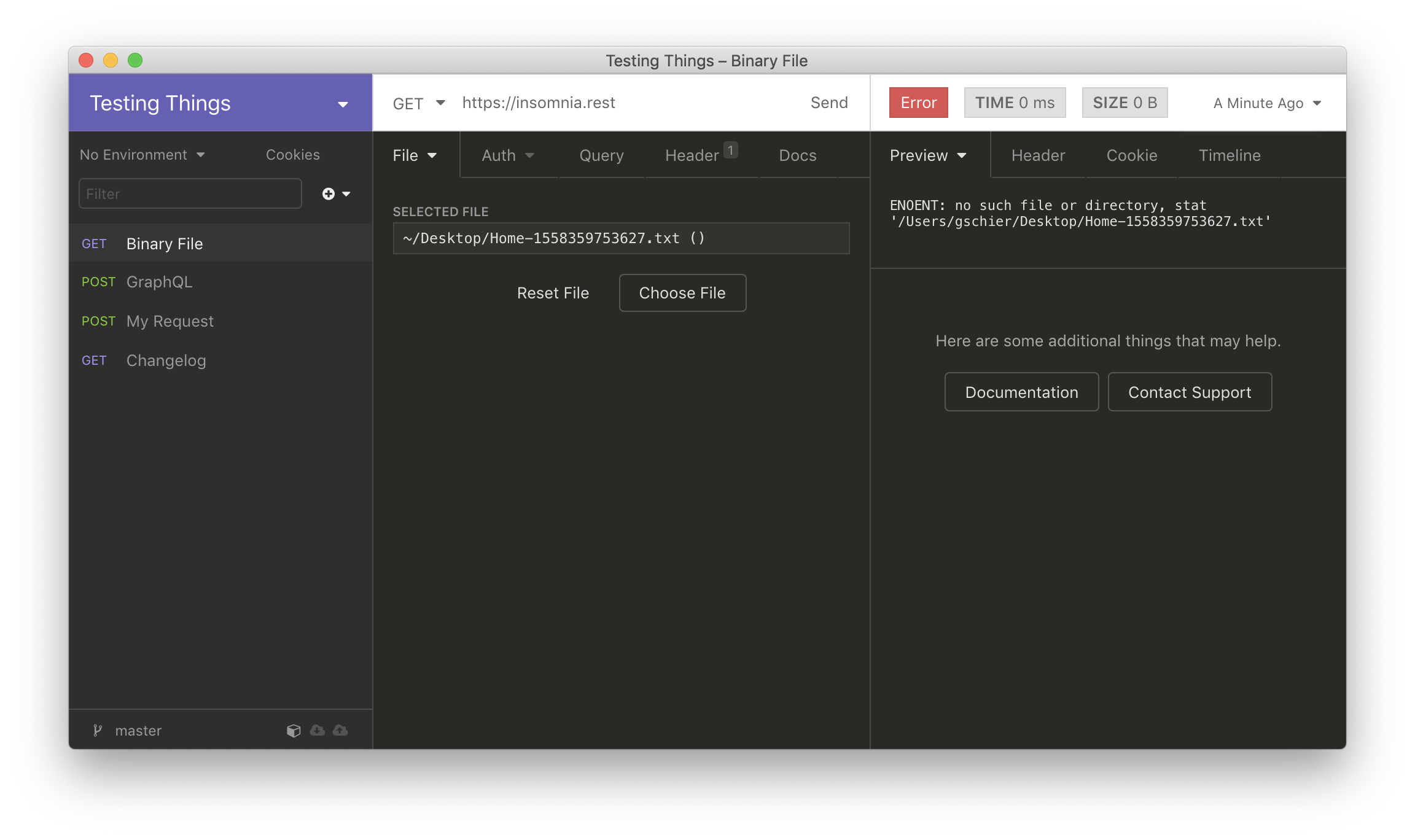 Binary file fails when synchronized to another computer. · Issue #1508 · Kong/insomnia · GitHub