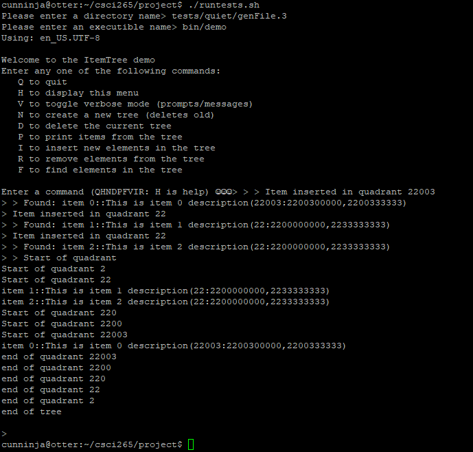 GitHub - JCuham/CSCI265-Software-Engineering-Project: Implementation of a quadtree to store user ...