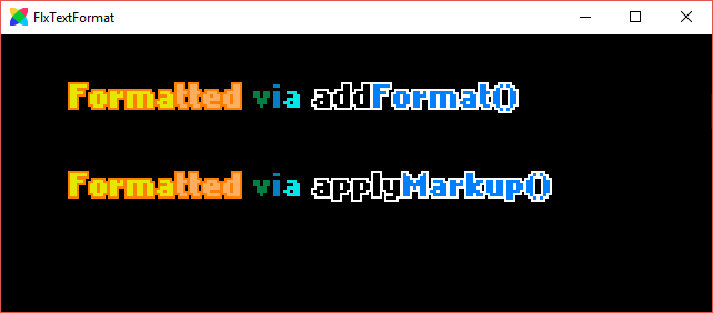 FlxTextFormat example renders text incorrectly on HTML5 target · Issue #2132 · HaxeFlixel/flixel ...