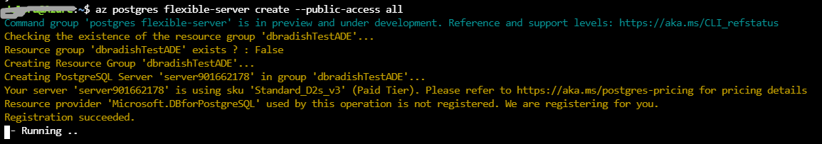 Az Postgres Flexible Server Create Getting Misspelled Error · Issue 2503 · Microsoftdocs