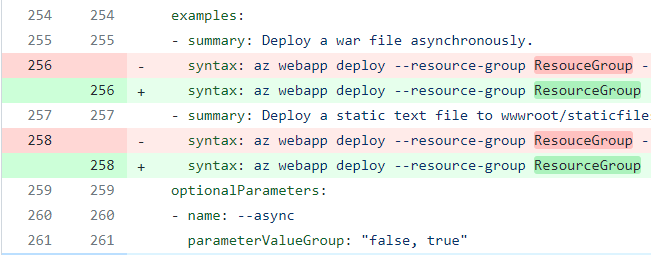 Az Webapp Deploy Spelling Error In Resourcegroup Parameter Name · Issue 25613 · Azure Azure
