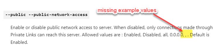 Mariadb Html Tag Isnt Allowed In Example Syntax · Issue 27056 · Azureazure Cli · Github