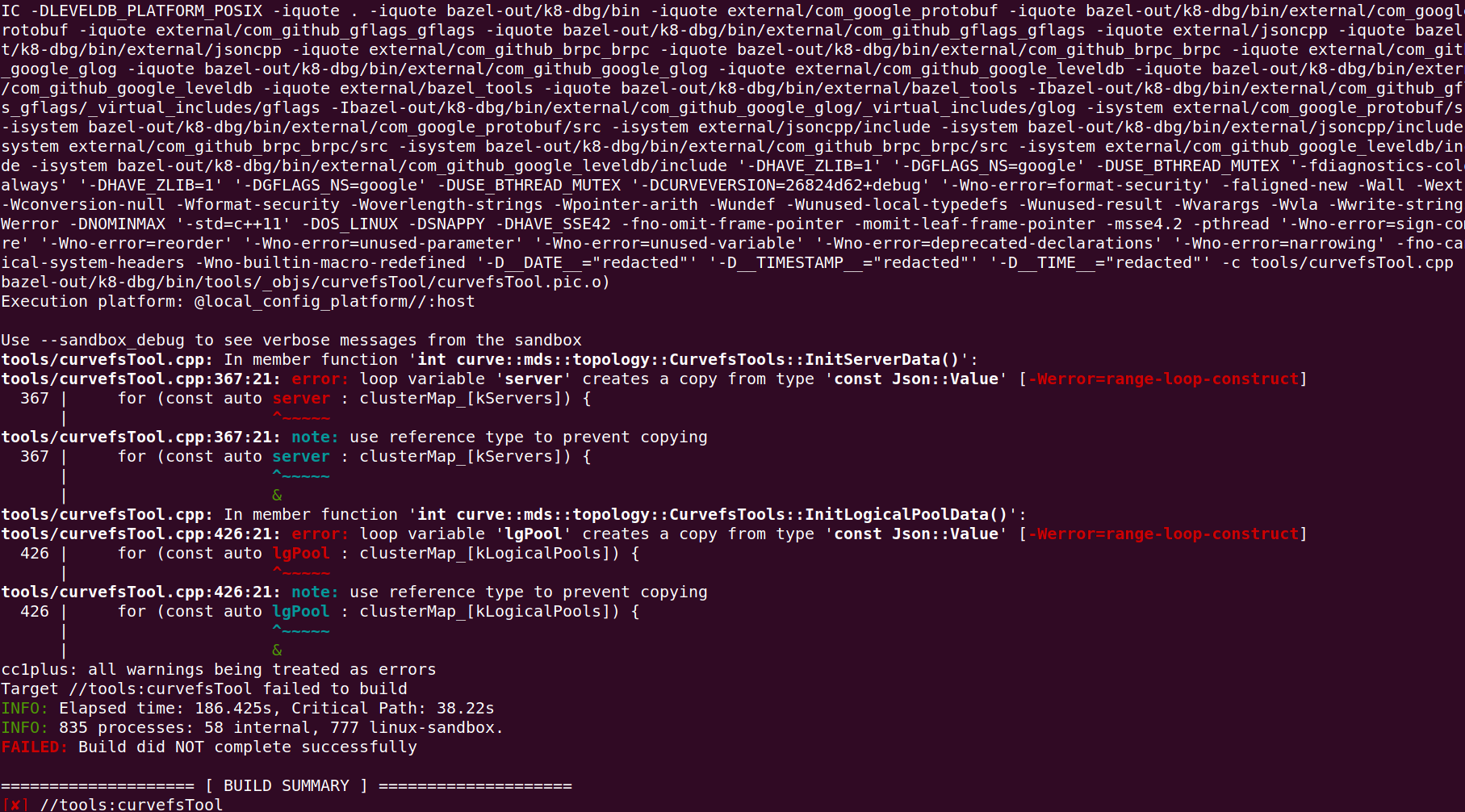 compilation error of the master branch · Issue #2627 · opencurve/curve · GitHub