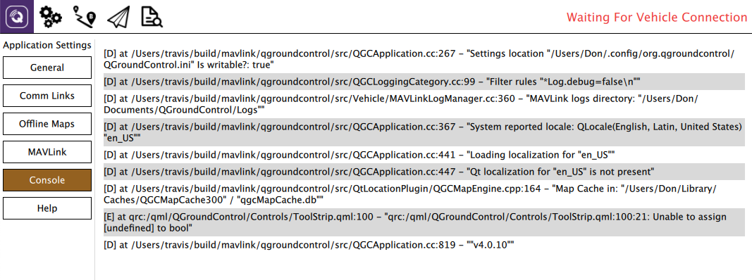 Notify user if settings location is not writable · Issue #9141 · mavlink/qgroundcontrol · GitHub
