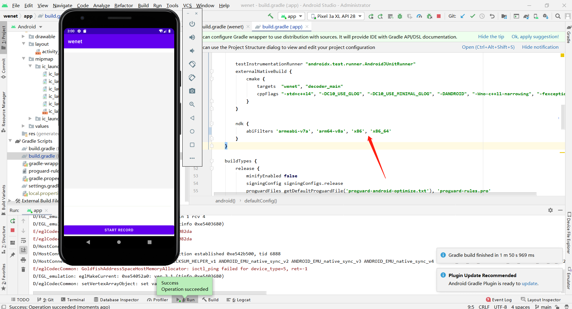 Compile Android Project on PC: UnsatisfiedLinkError: couldn't find "libwenet.so" · Issue #150 ...