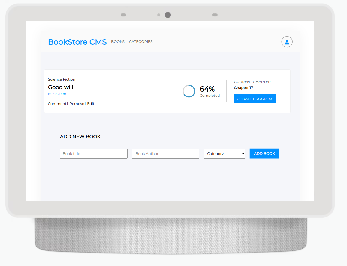 GitHub - codewithmike01/BookStore: This is a book store app for storing ...