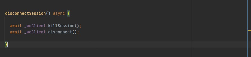 Disconnect With A Specific Site · Issue 59 · Rootsoft Walletconnect Dart Sdk · Github
