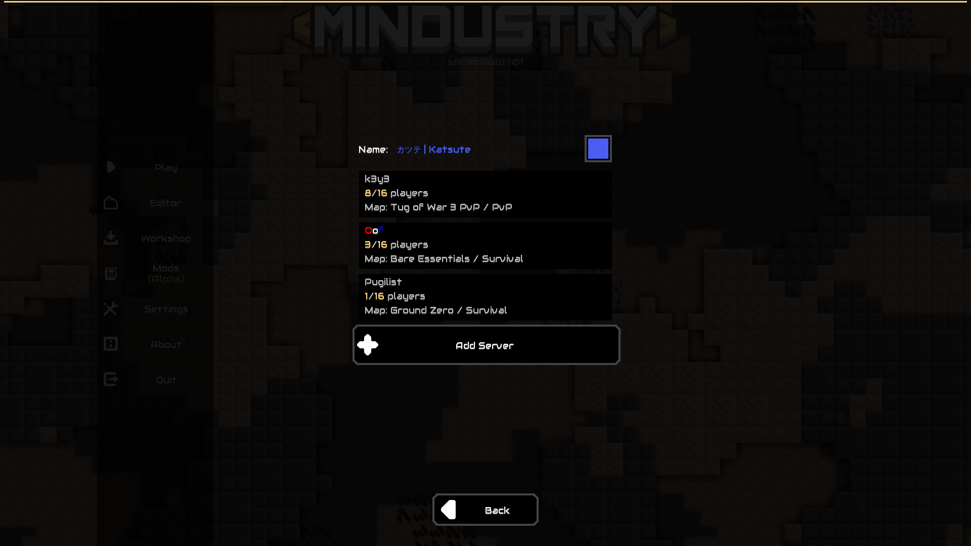 Colored name exploit in server list · Issue #1213 · Anuken/Mindustry ...