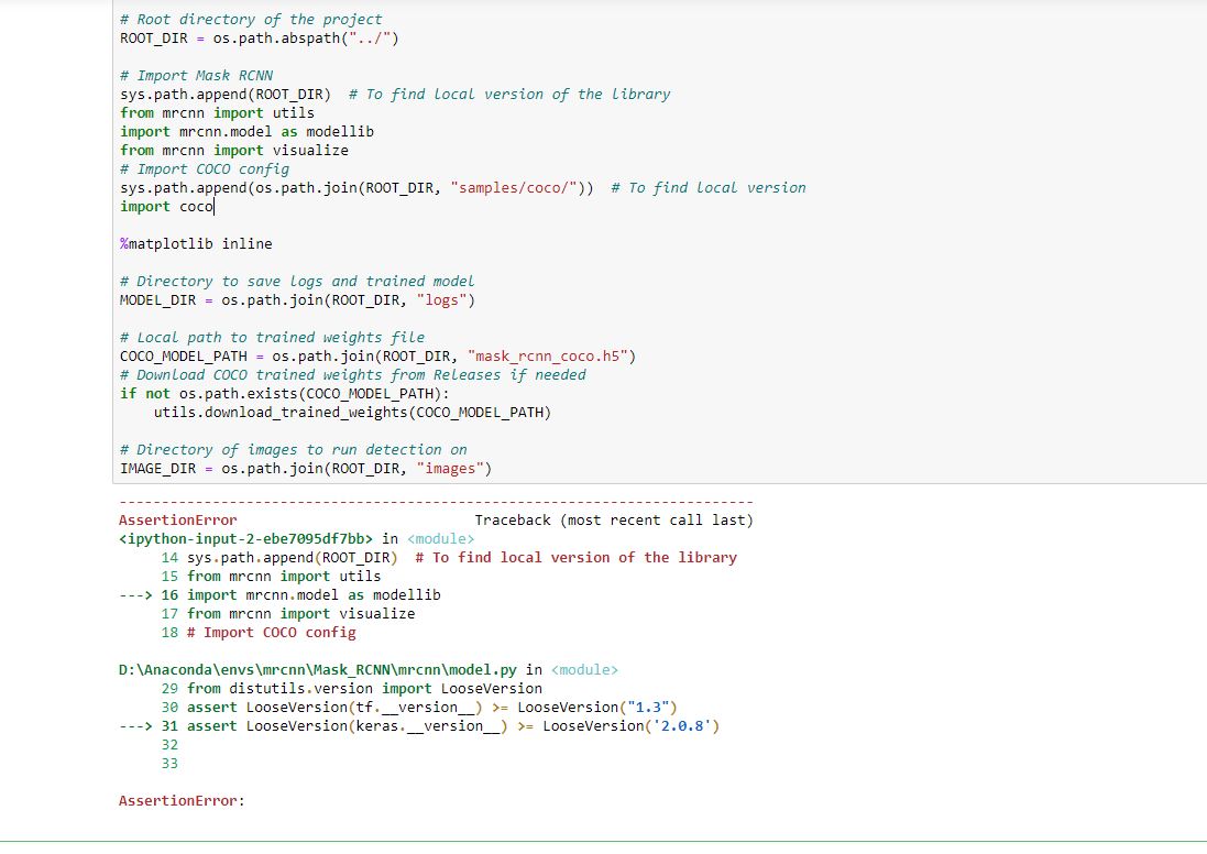 Assertion Error in demo.ipynb · Issue #1908 · matterport/Mask_RCNN · GitHub