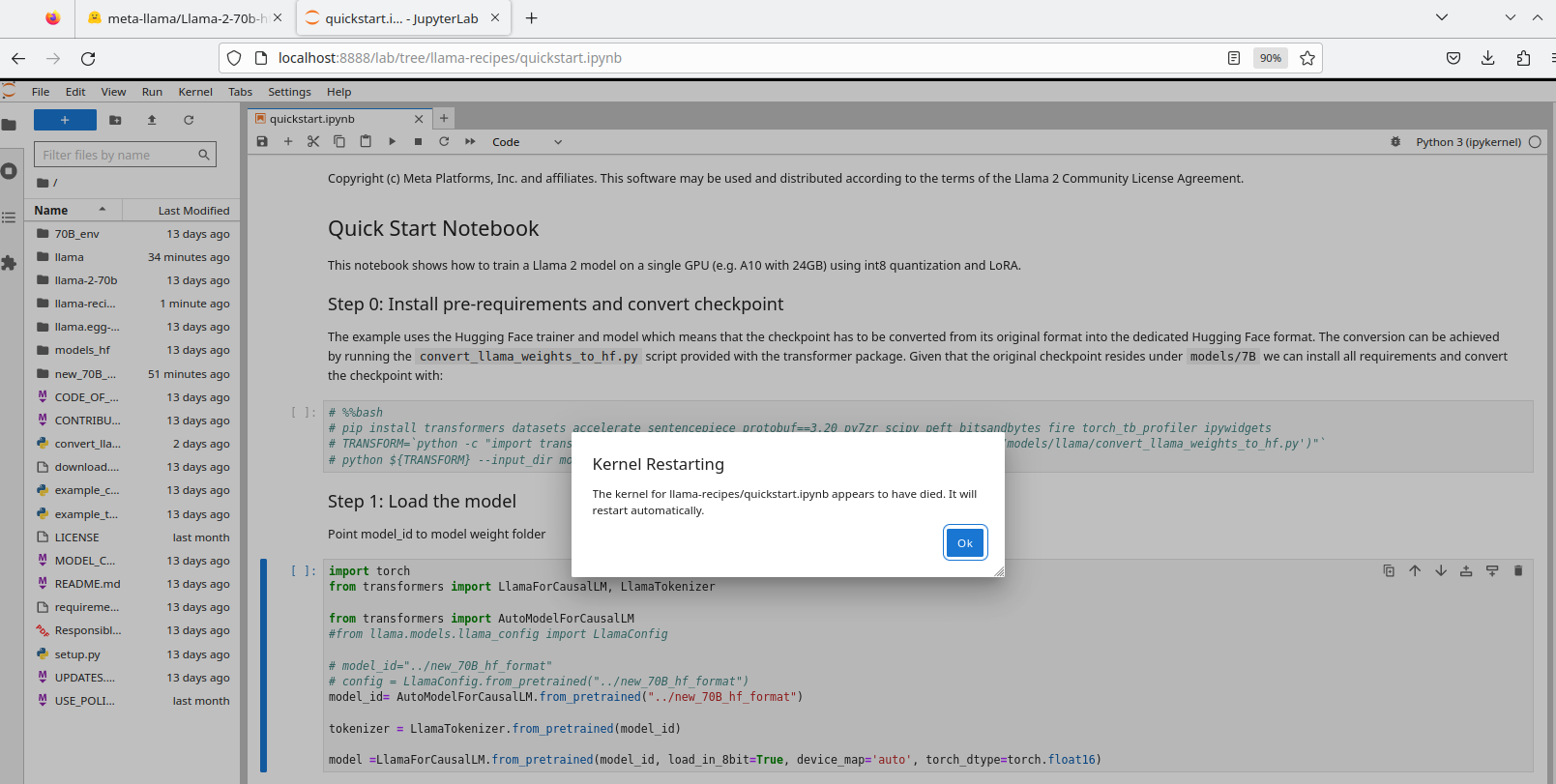 When I use the command "python convert_llama_weights_to_hf.py --input_dir /xxx/llama/ --model ...