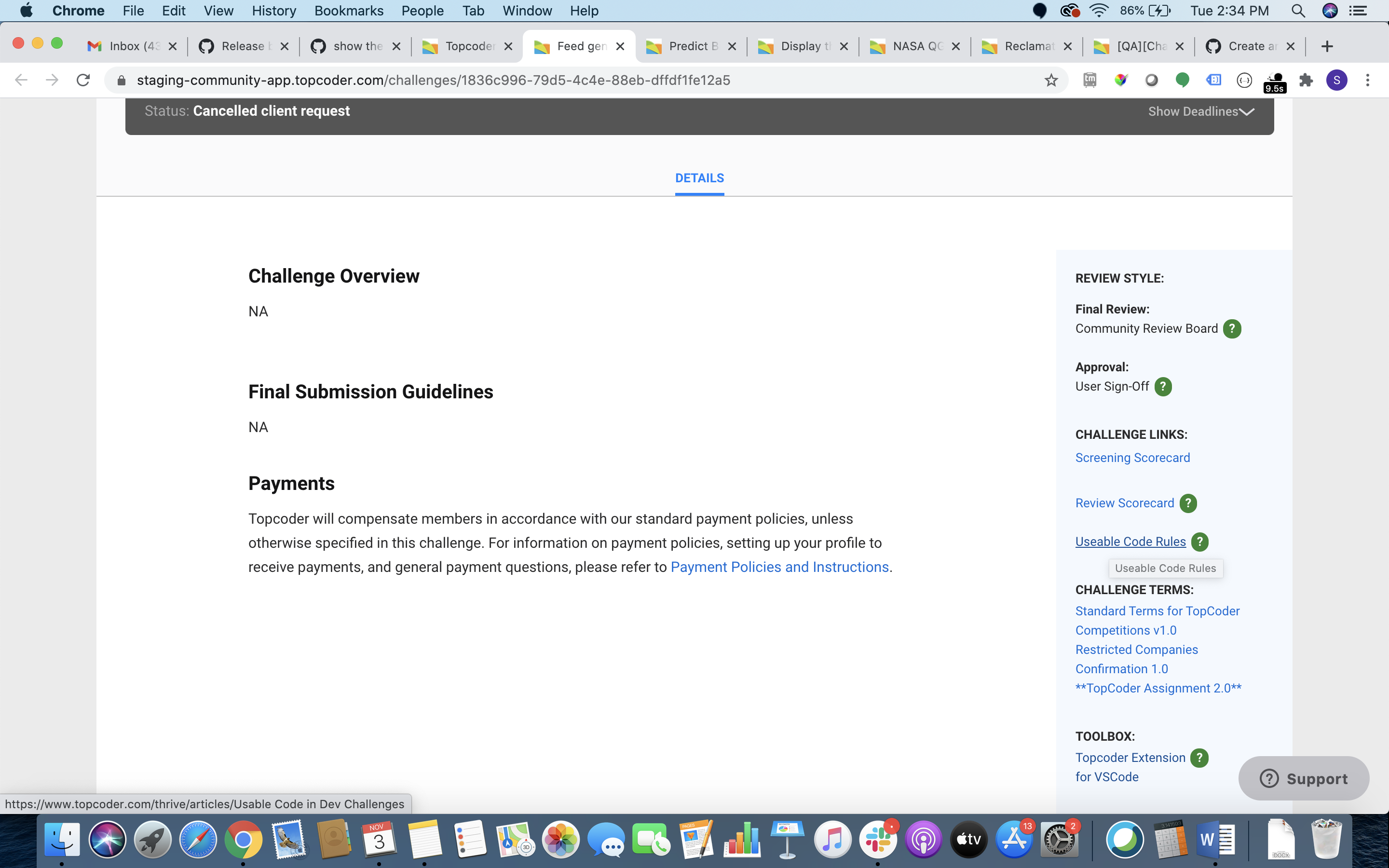 show the usable code links on the challenge description · Issue #5102 · topcoder-platform ...
