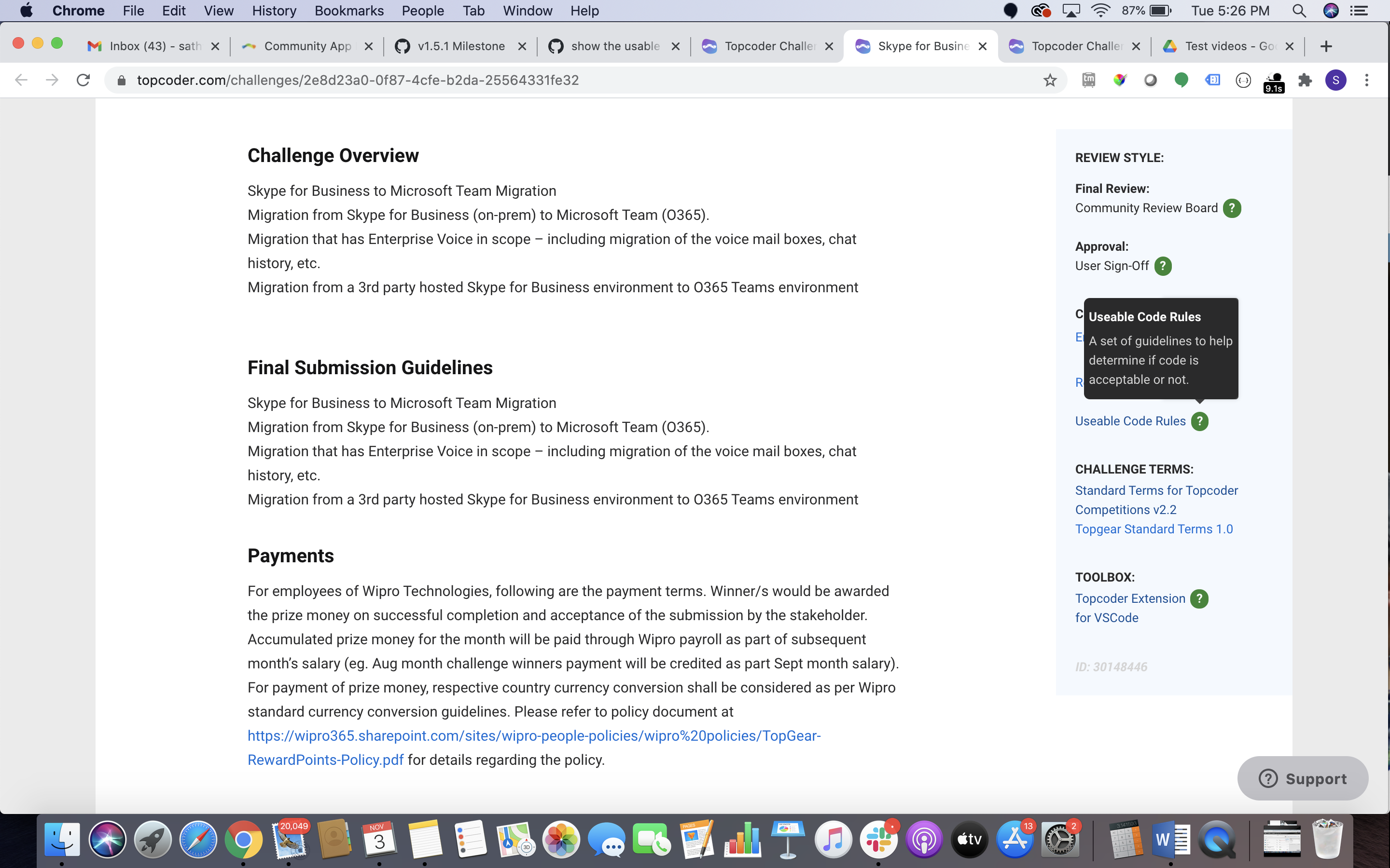 show the usable code links on the challenge description · Issue #5102 · topcoder-platform ...