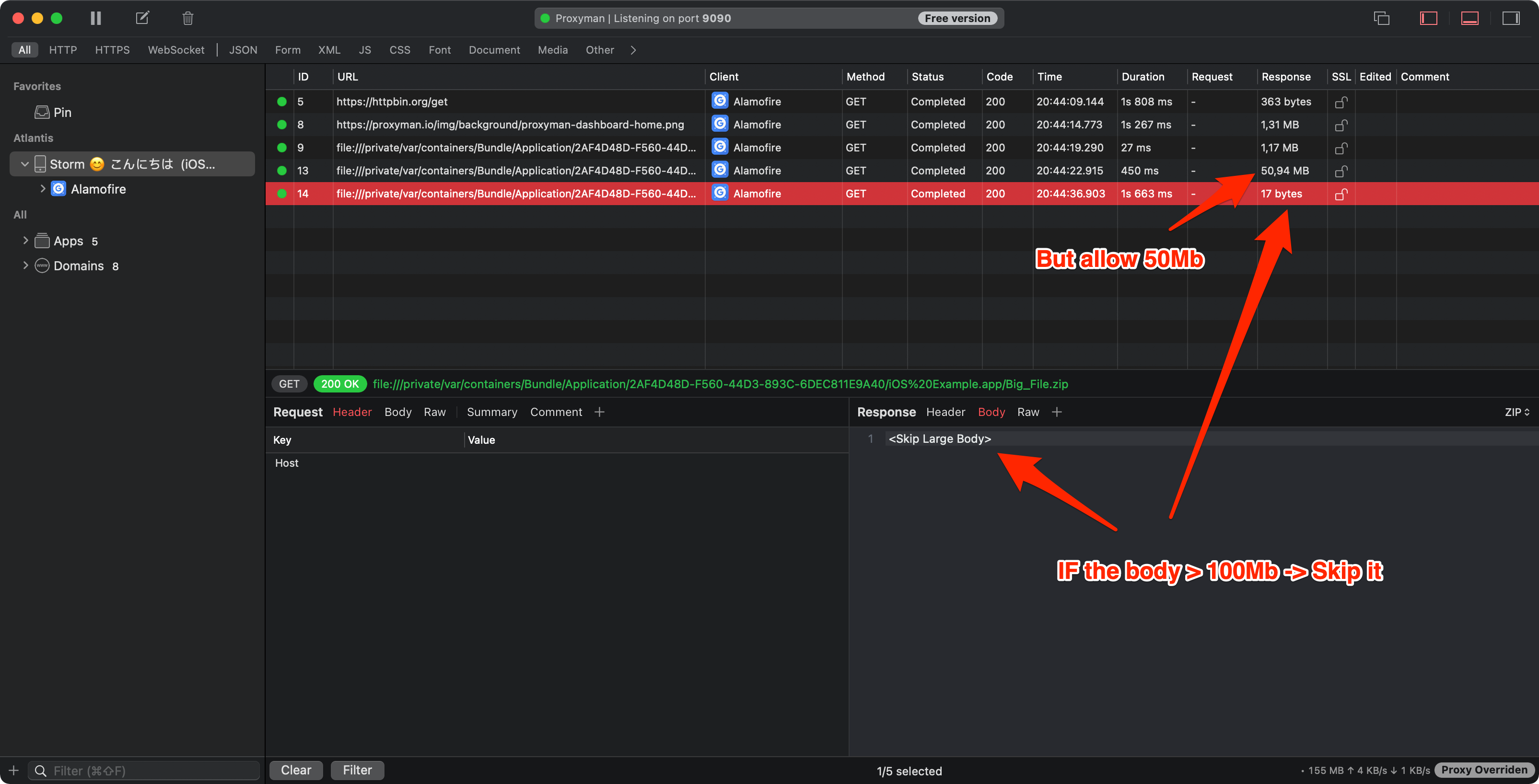 app crash if we download big (>300 MB) file · Issue #57 · ProxymanApp ...