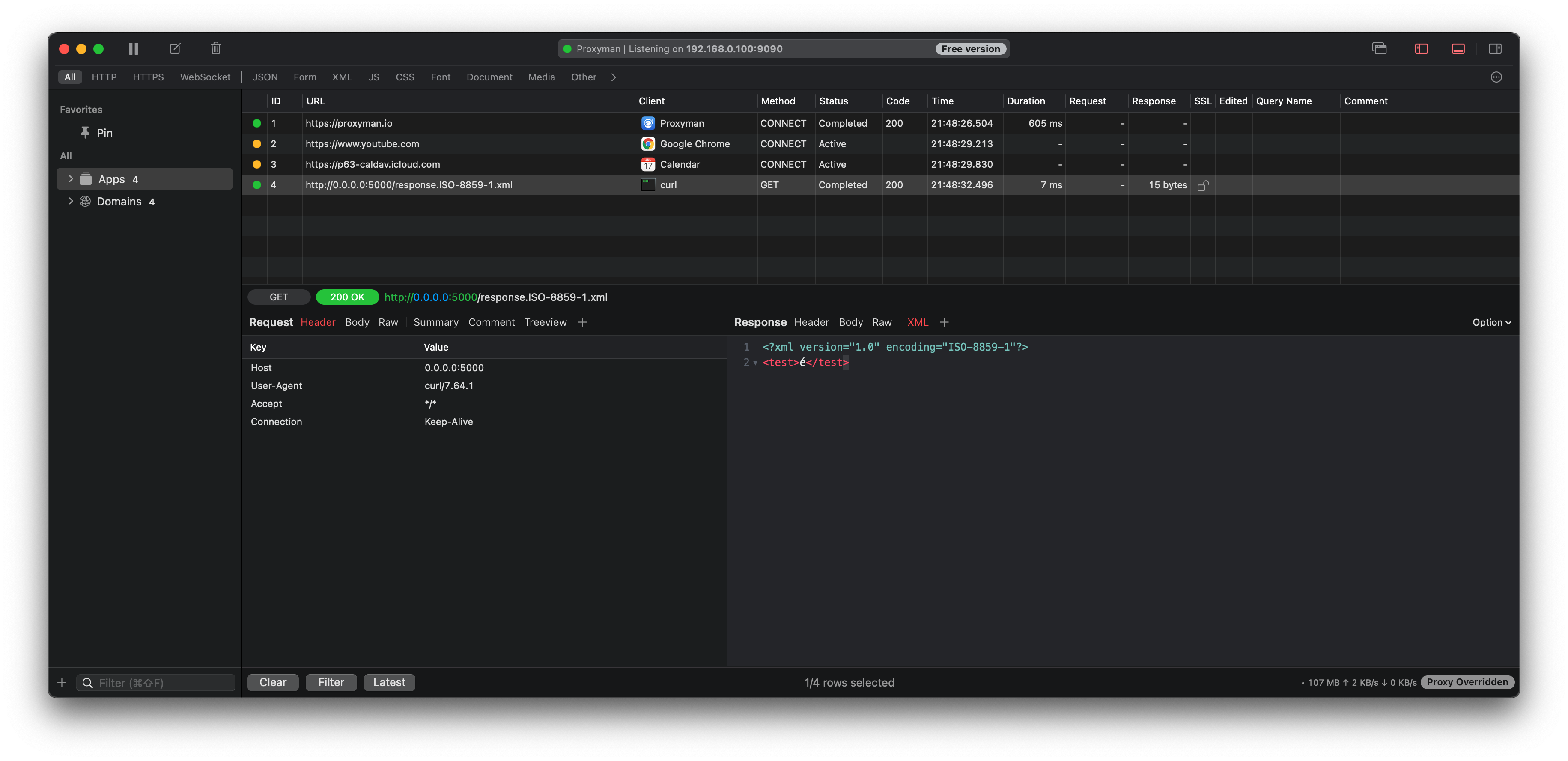 Response XML formatting tab doesn't work when response charset is not UTF-8 · Issue #989 ...