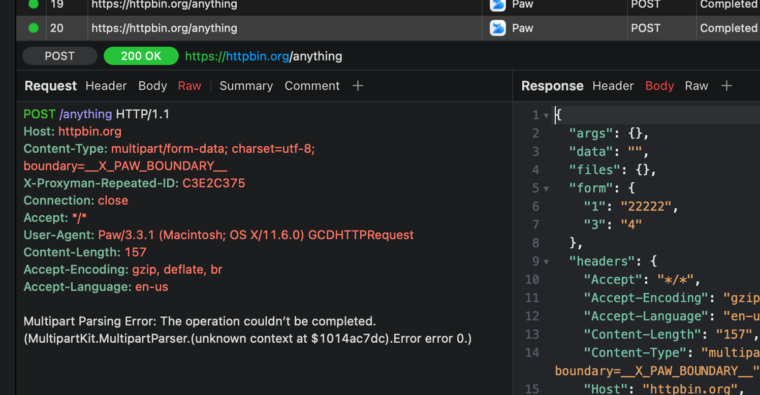 [BUG] Edit & Repeat not working with multipart/form Request · Issue #1019 · ProxymanApp/Proxyman ...