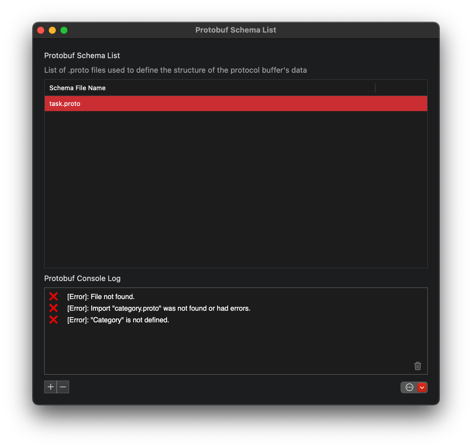 protobuf .proto added Successfully , unable to resolve message type... · Issue #849 ...