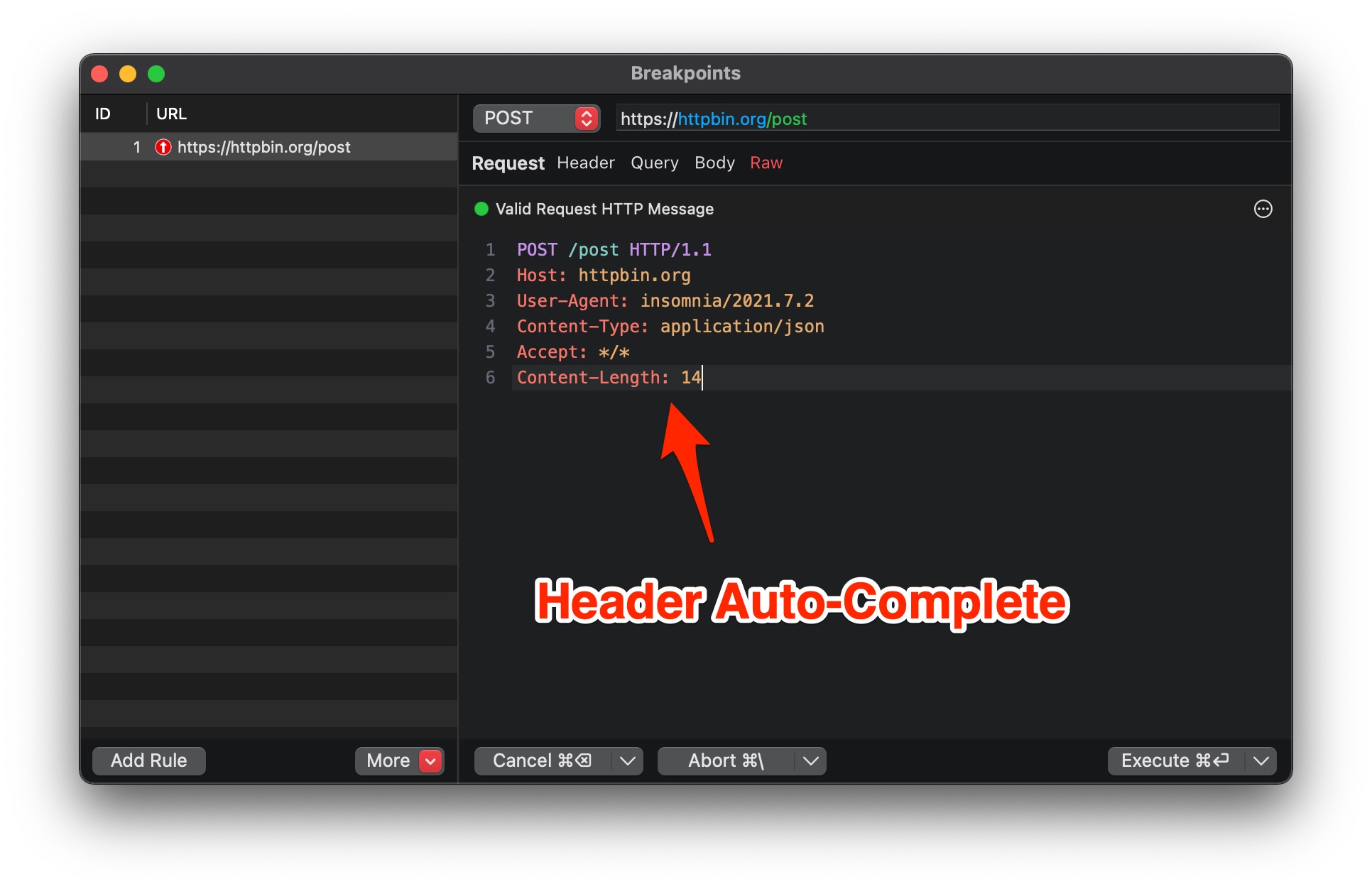 Header Auto-Complete for Map Local + Breakpoint · Issue #1120 · ProxymanApp/Proxyman · GitHub