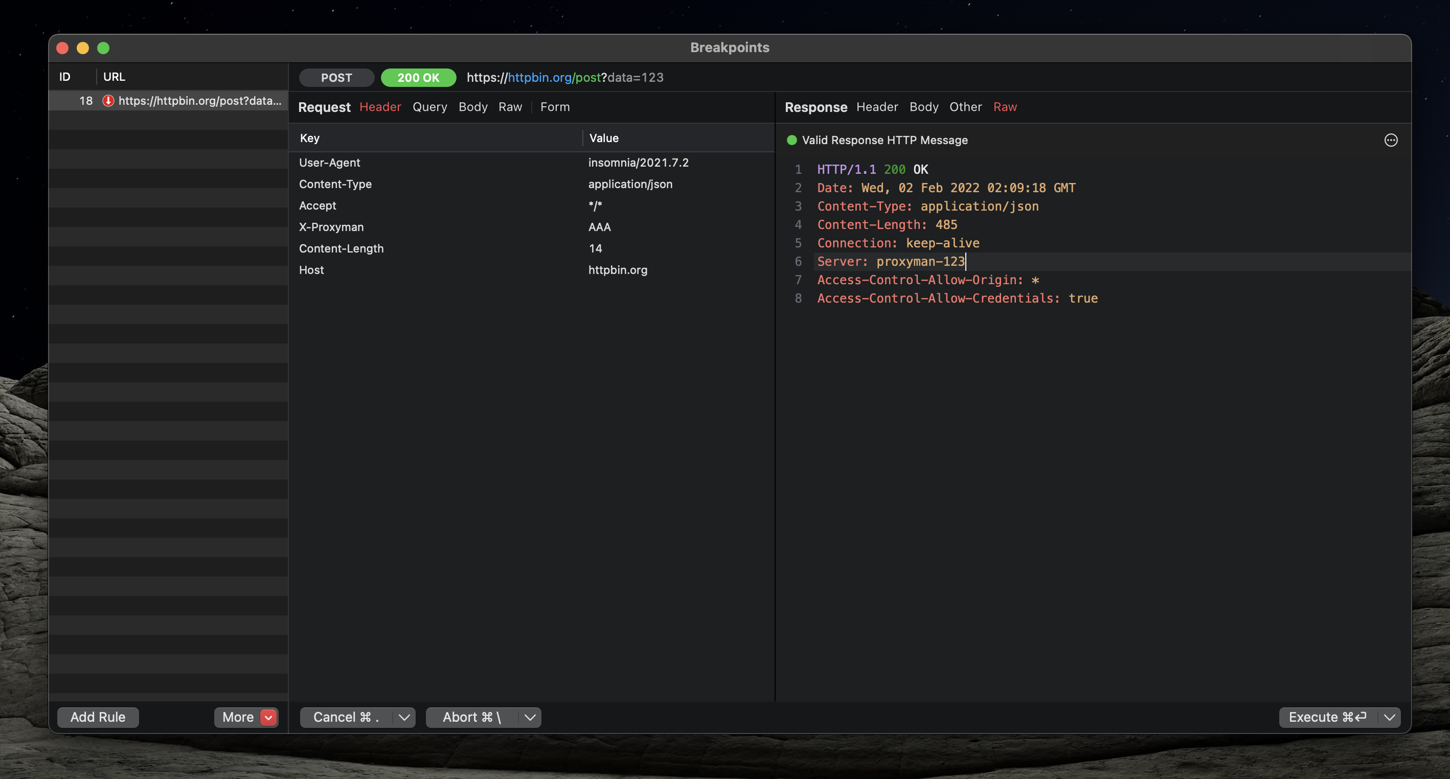 [Breakpoint] Raw Message template for Breakpoint · Issue #1121 · ProxymanApp/Proxyman · GitHub