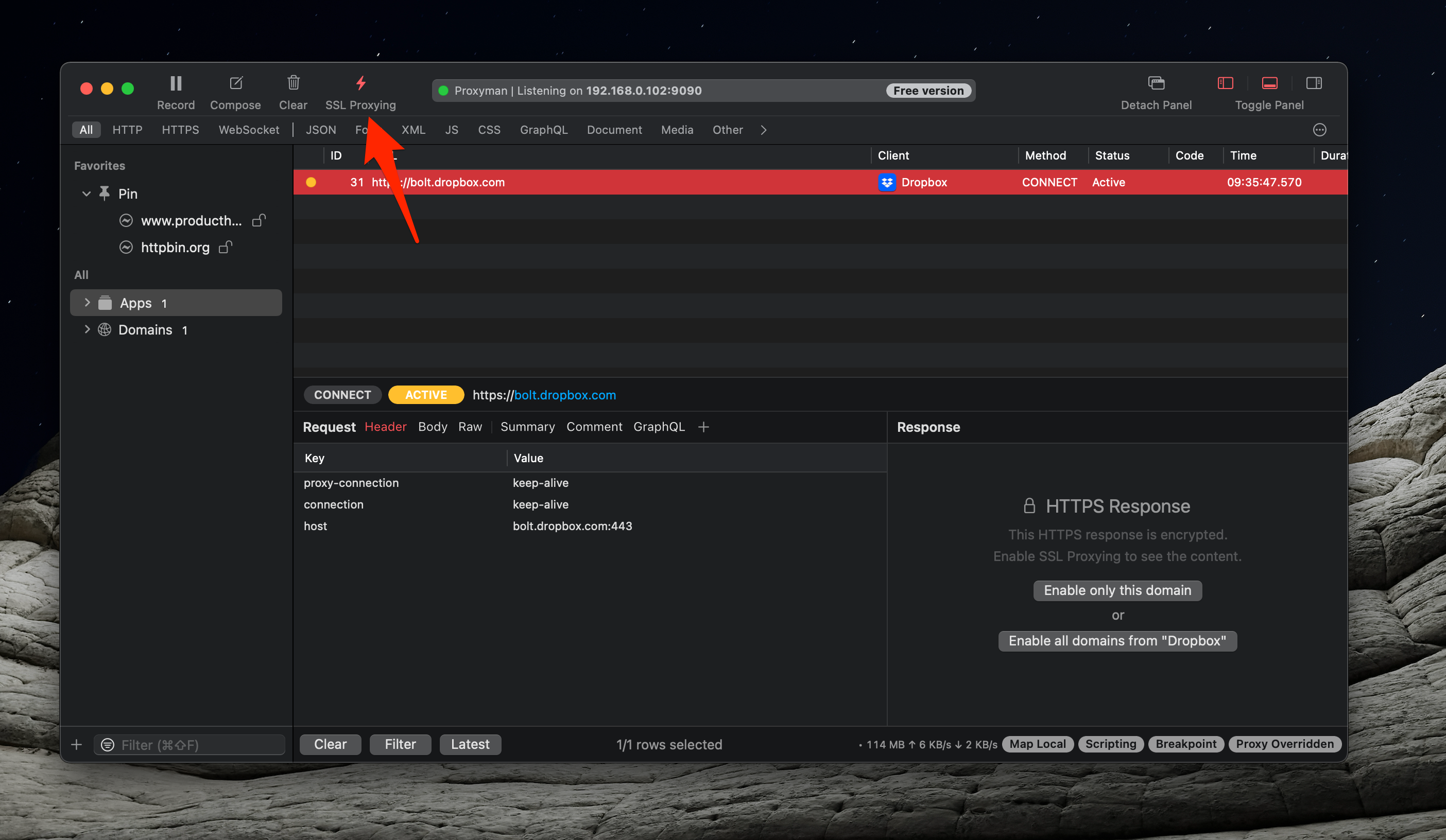 Request Add Button To Toolbar For Enablingdisabling Ssl Proxying
