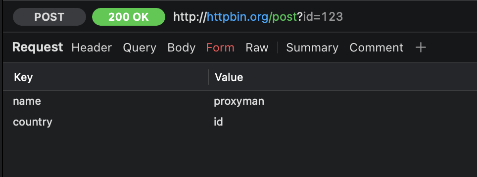 Form Tab · Issue 60 · Proxymanapp Proxyman Windows Linux · Github
