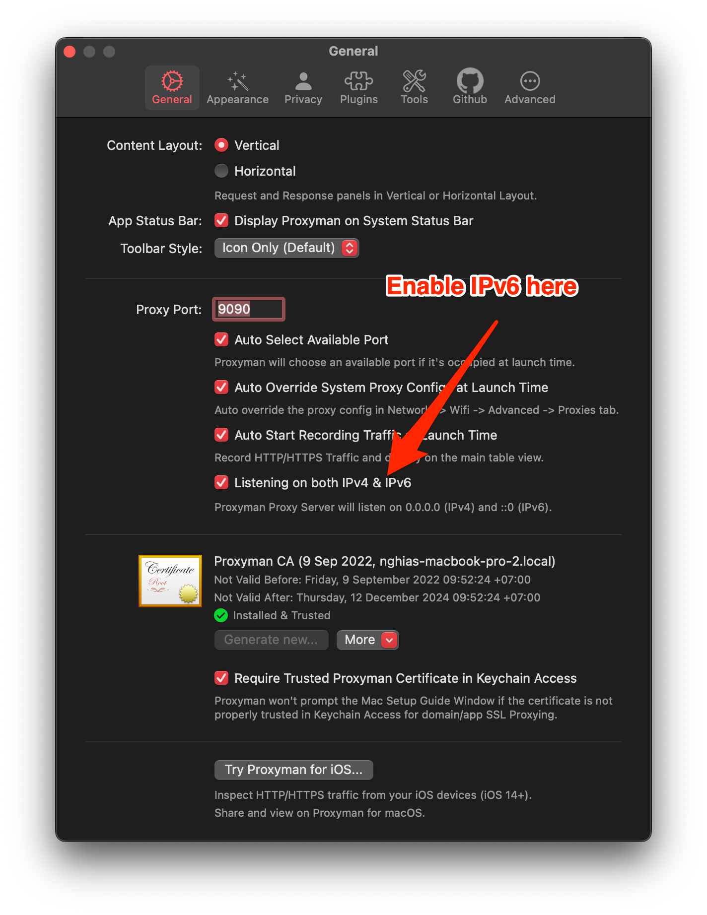 Add IPv6 · Issue #1355 · ProxymanApp/Proxyman · GitHub