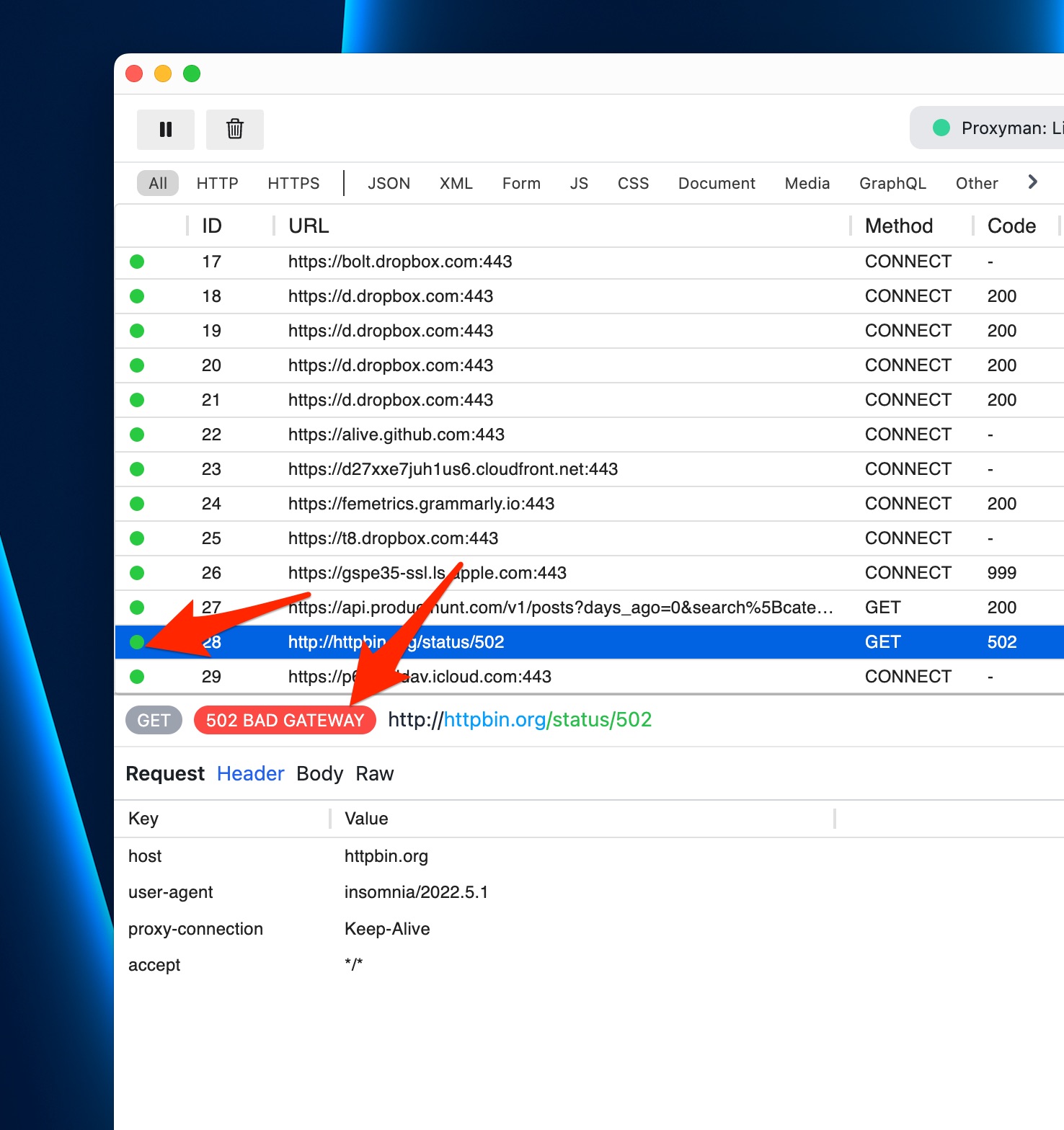 [BUG] Status Column does not work · Issue #91 · ProxymanApp/proxyman-windows-linux · GitHub