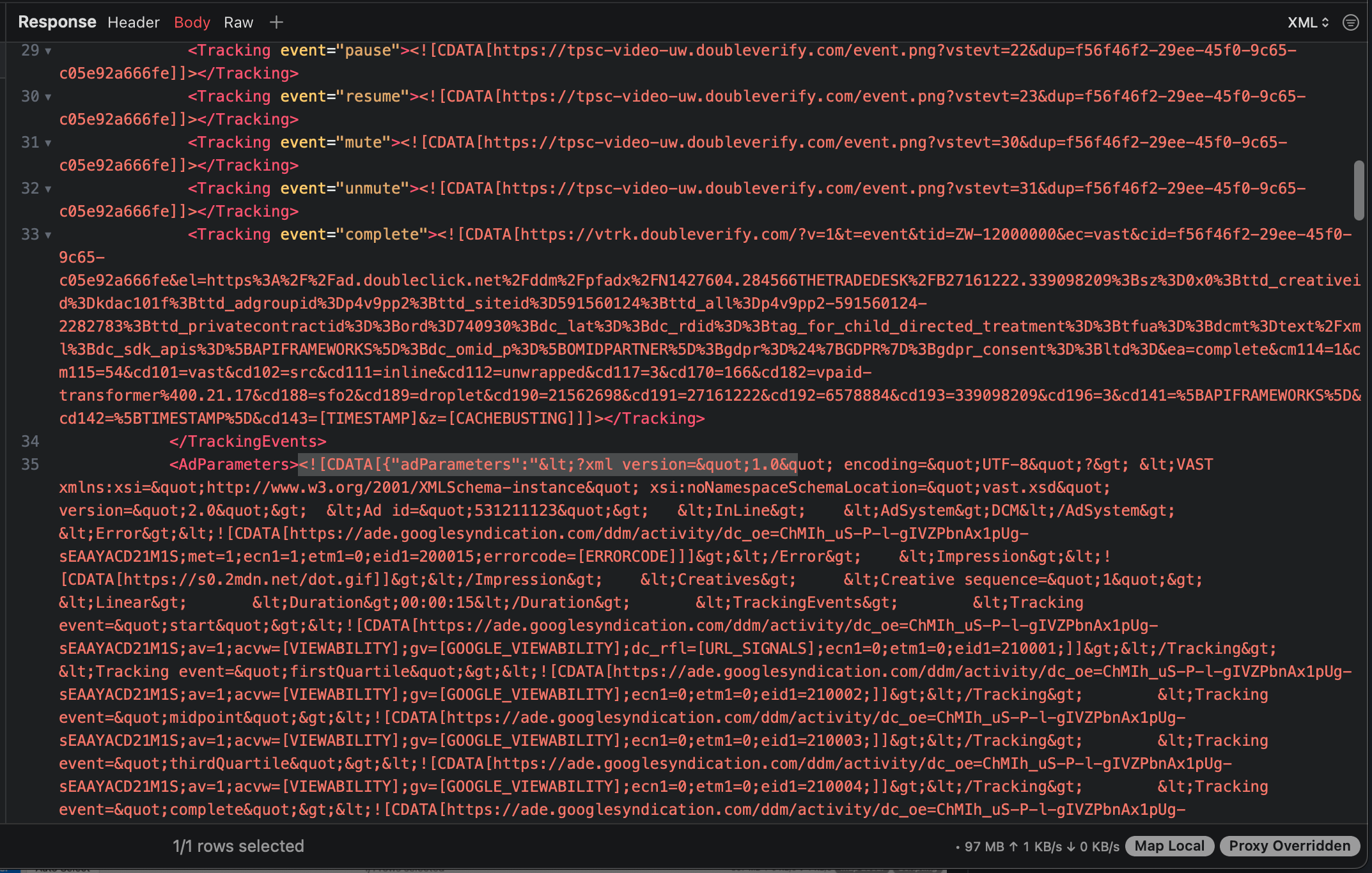 XML body displays an invalid XML document - doesn't treat well CDATA and ampersand characters ...