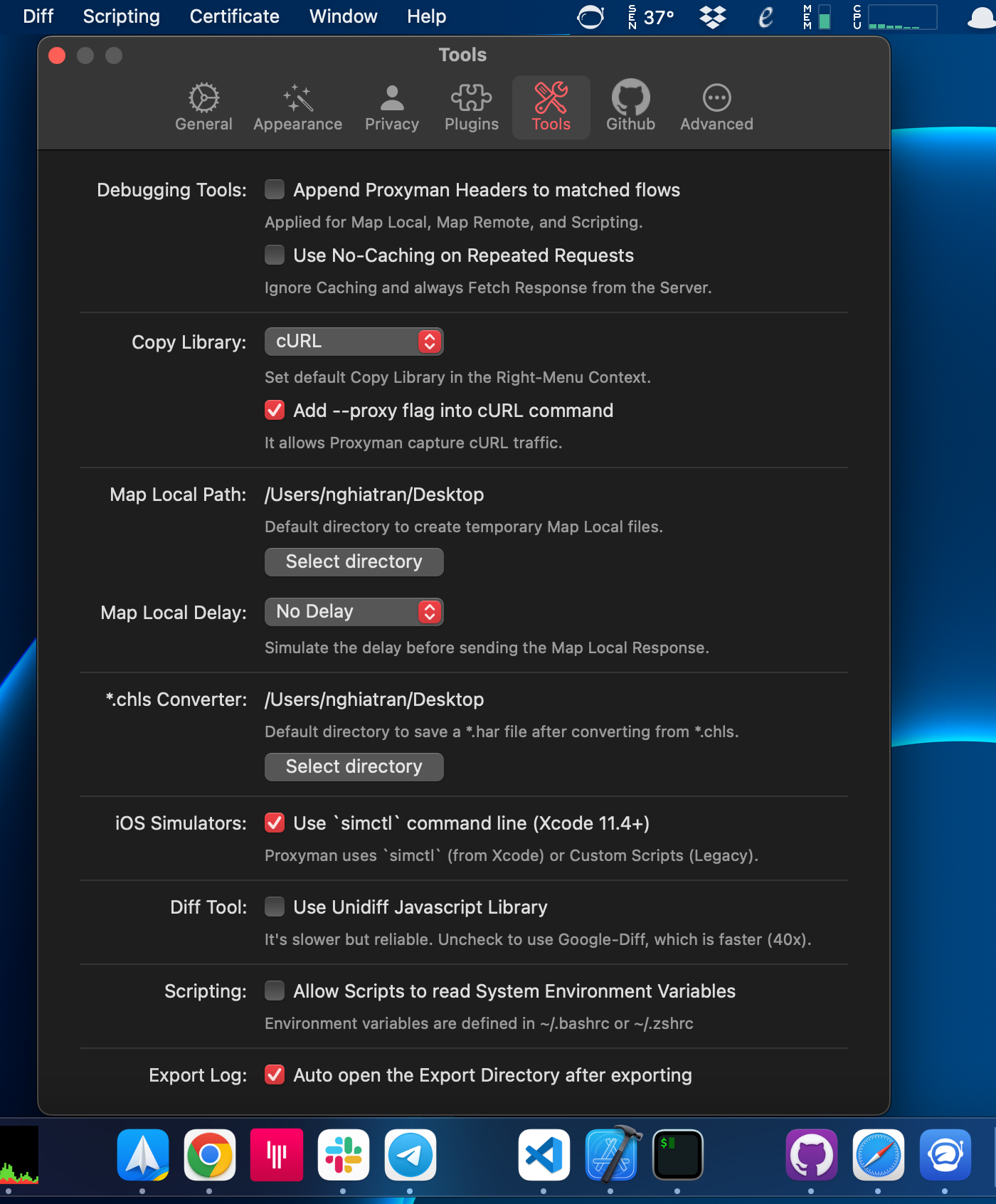 Prefs panel cut off on 1280x832 display · Issue #1391 · ProxymanApp/Proxyman · GitHub