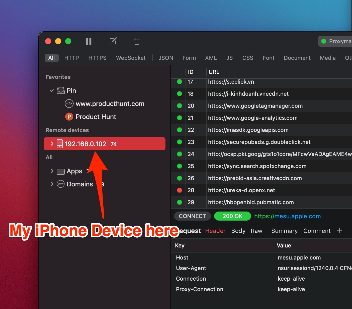 Source List 5: Show Remote Device Section · Issue #148 · ProxymanApp/proxyman-windows-linux · GitHub