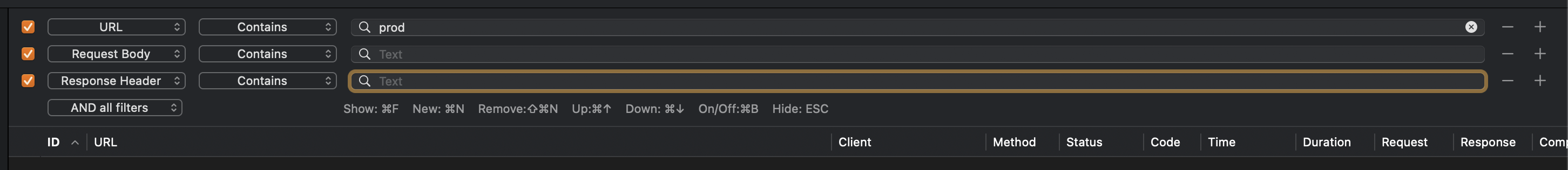 Multiple Filters · Issue 155 · Proxymanapp Proxyman Windows Linux · Github