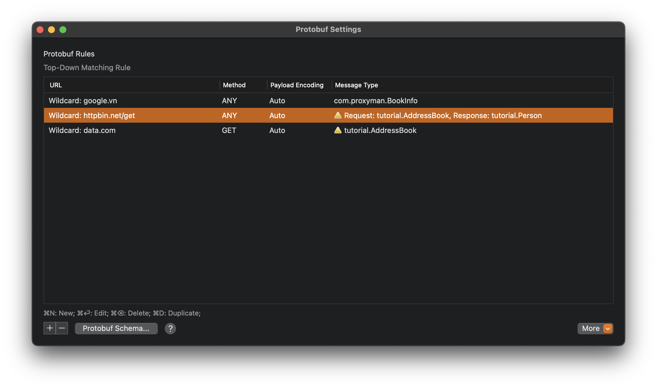 [Feature Request] Export and import protobuf Rules · Issue #1430 · ProxymanApp/Proxyman · GitHub