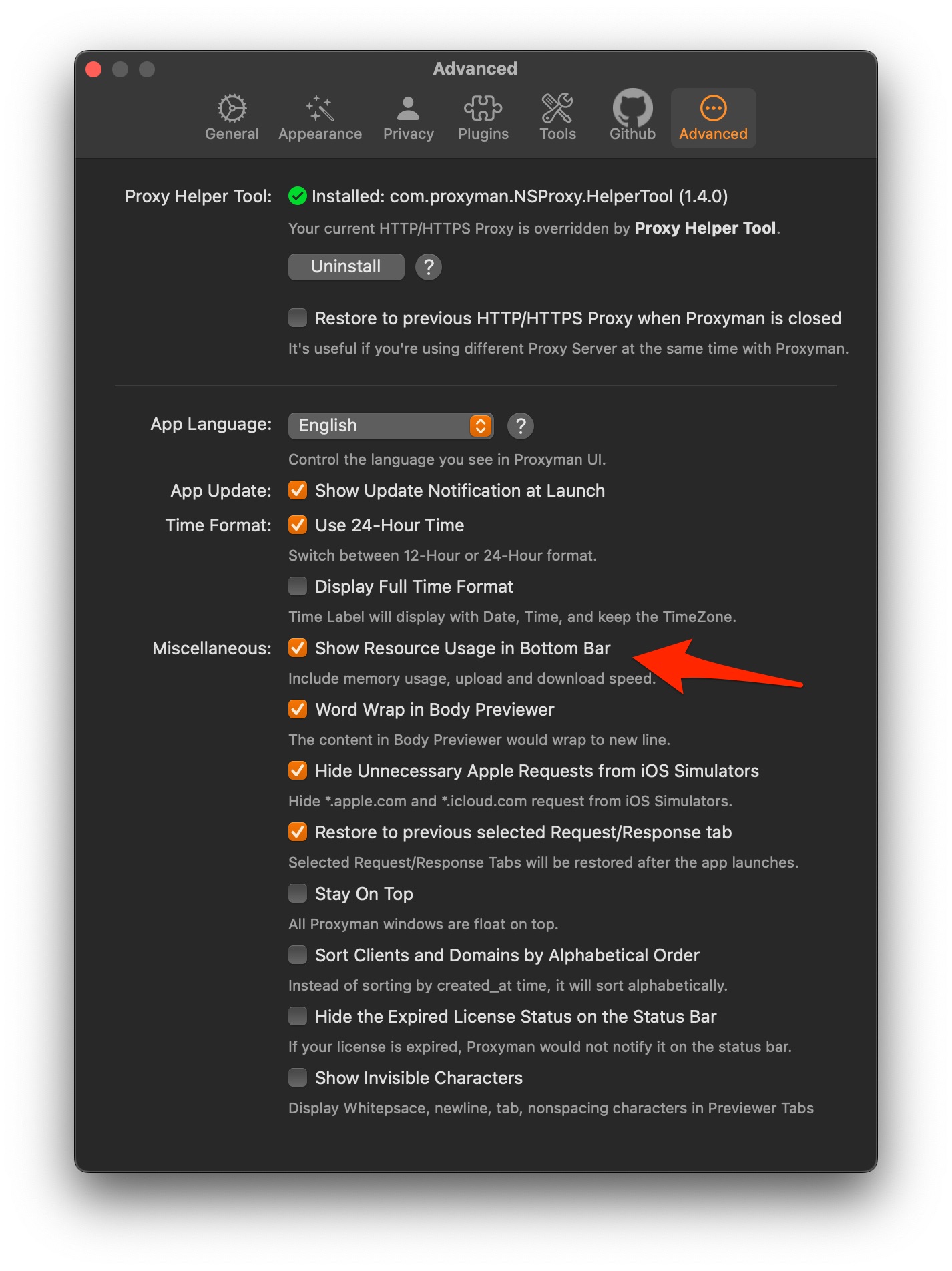 Show Memory Usage · Issue 164 · Proxymanappproxyman Windows Linux · Github