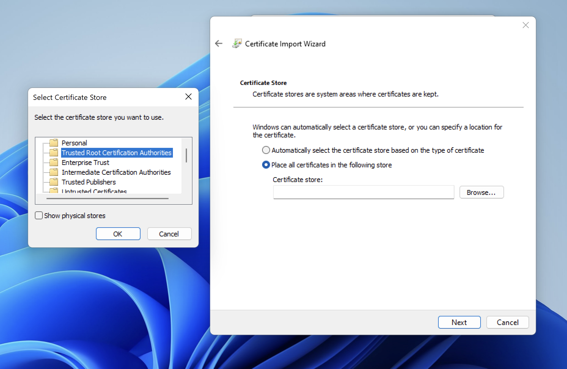 Manual Install the Certificate · Issue #169 · ProxymanApp/proxyman-windows-linux · GitHub