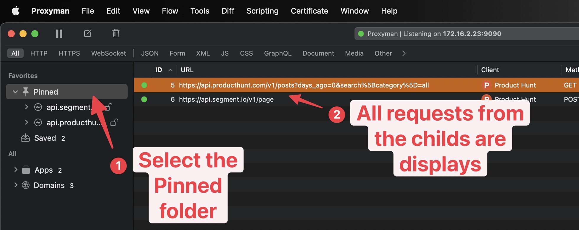 Results are not from multiple selected resources · Issue #1556 · ProxymanApp/Proxyman · GitHub