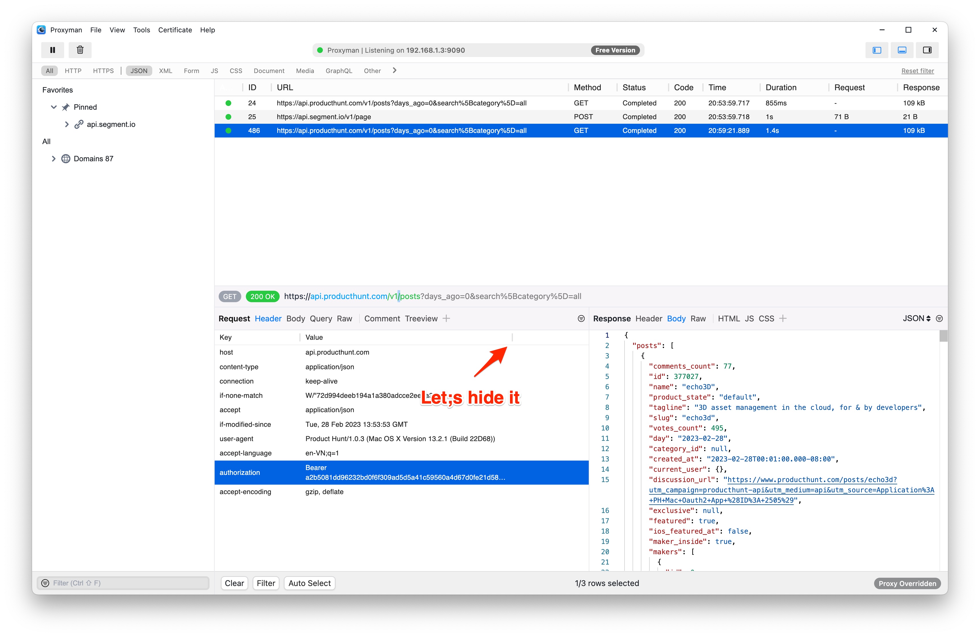 Hide the 3rd column on the Header, Form, Query Table View · Issue #200 · ProxymanApp/proxyman ...