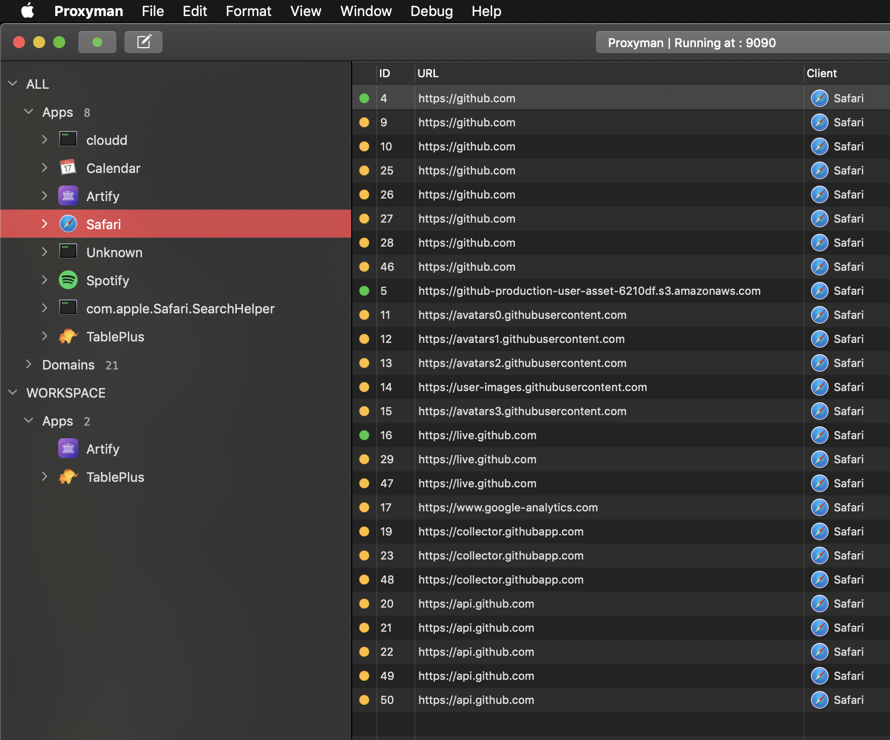 [BUG] The order of Flows is dis-order · Issue #39 · ProxymanApp/Proxyman · GitHub