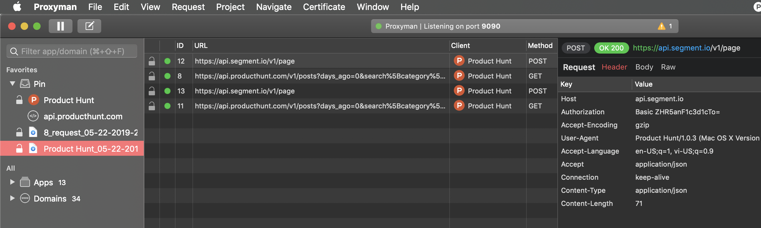 [BUG] Incorrect order of flows in Exported file · Issue #152 · ProxymanApp/Proxyman · GitHub