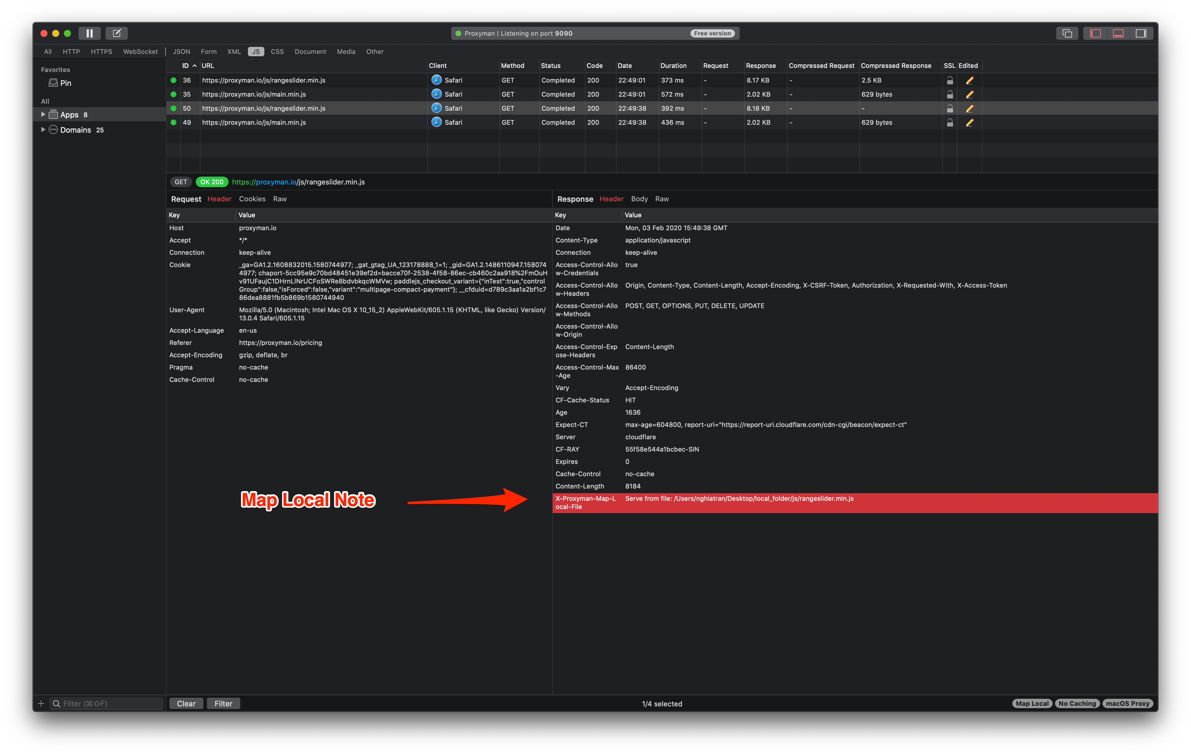 Map Local to entire folder · Issue #239 · ProxymanApp/Proxyman · GitHub