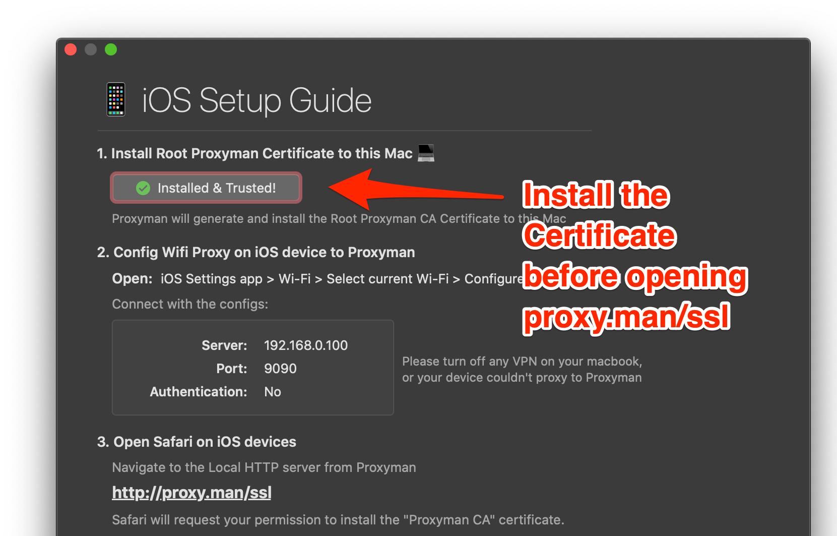 400 Bad Request downloading iOS Root CA · Issue #421 · ProxymanApp/Proxyman · GitHub