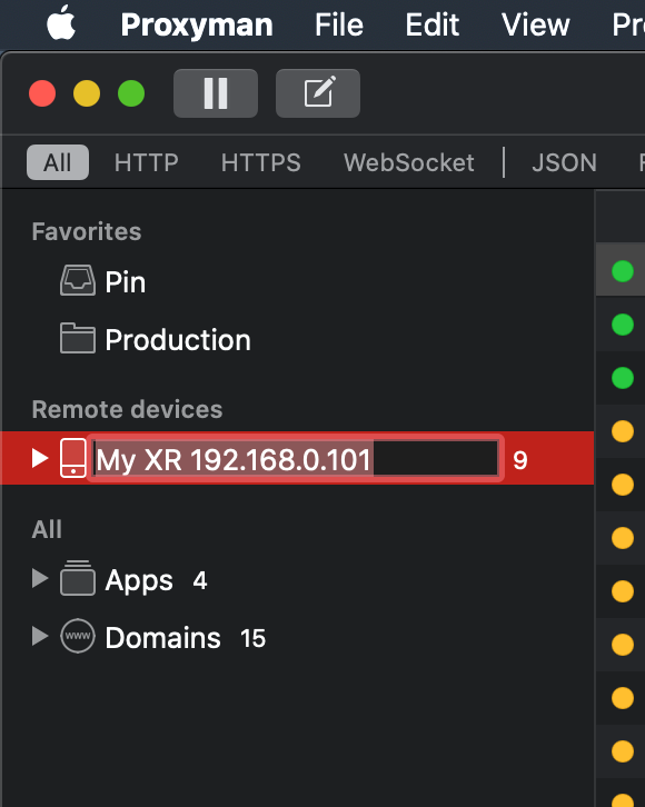 [Feature] Allow Nicknaming Remote Device · Issue #466 · ProxymanApp/Proxyman · GitHub